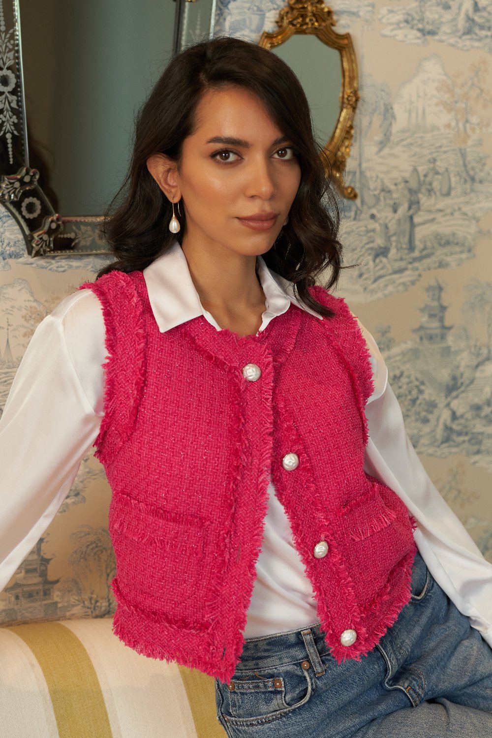 Kate Textured Vest – Style Island