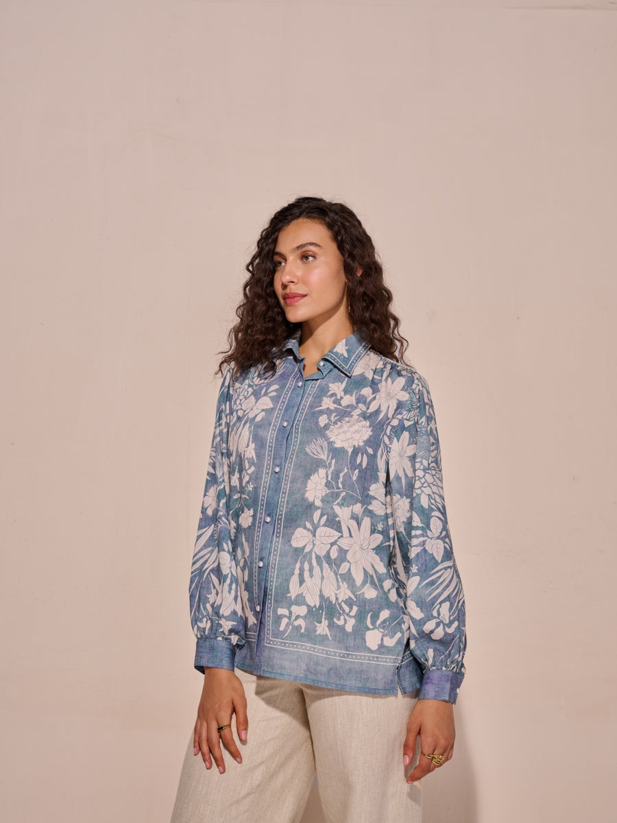 Stephanie Printed Blouse – Style Island