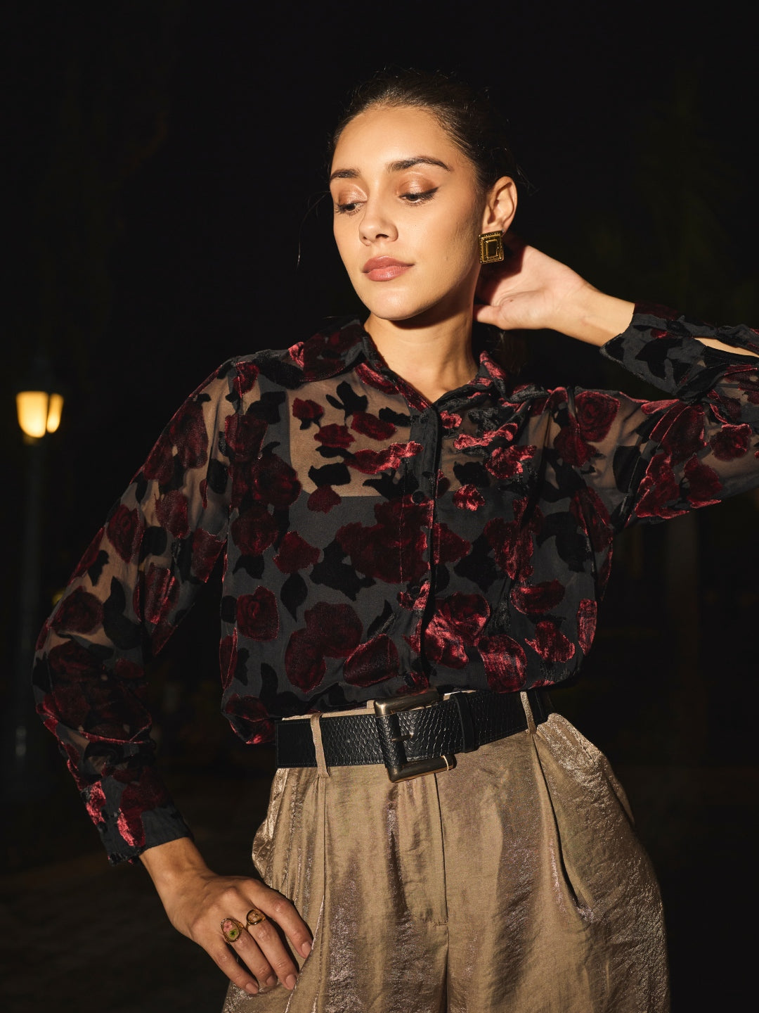 Elise Velvet Shirt – Style Island