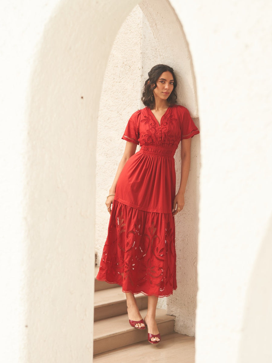 Tushita Mehta In Our Ava Red Dress – Style Island